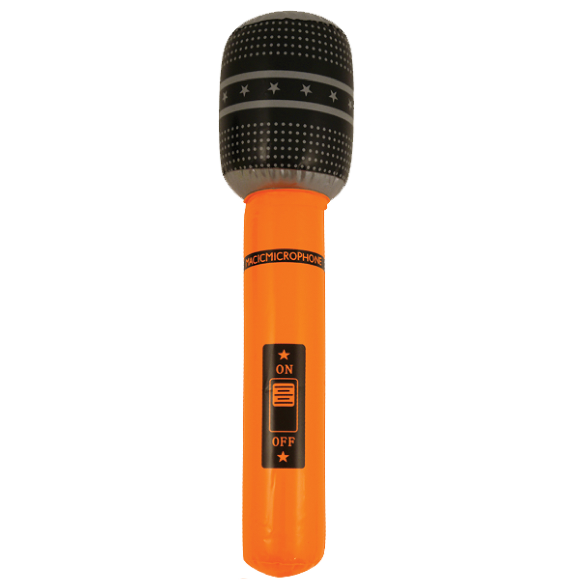 Inflatable Microphone 25cm Fancy Dress Party Prob Concert Singer Blow ...